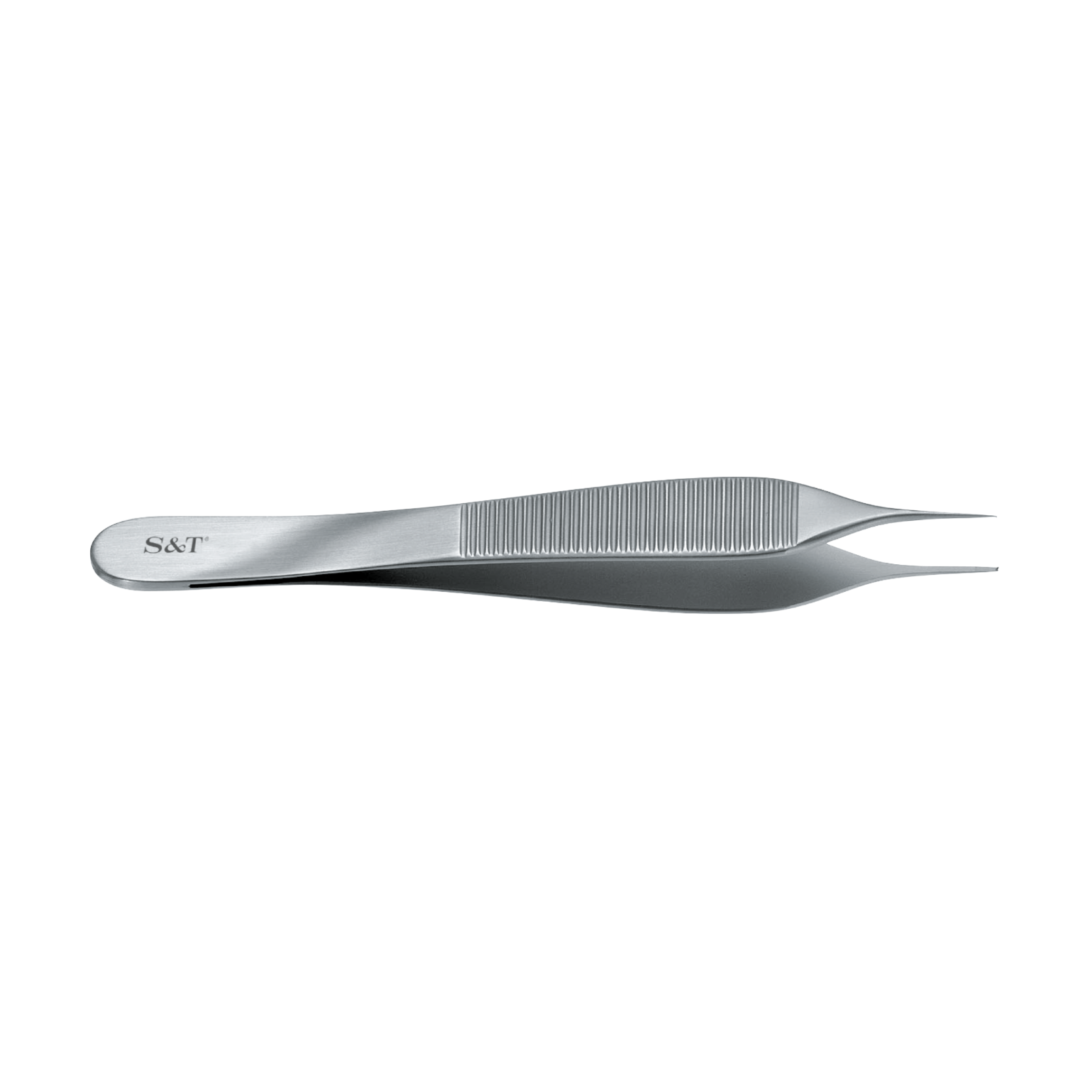 S&T MIKROPINCETT MED PLATTA HANDTAG 12 CM ADSON - Stille SE STILLE